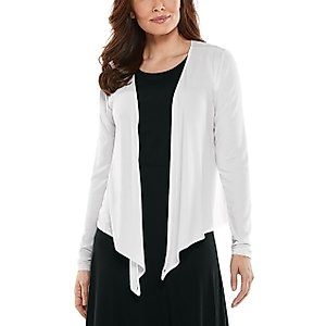 Coolibar UPF 50+ Women's Vrae Everyday Fashion Wrap - Sun Protective (Medium- White)