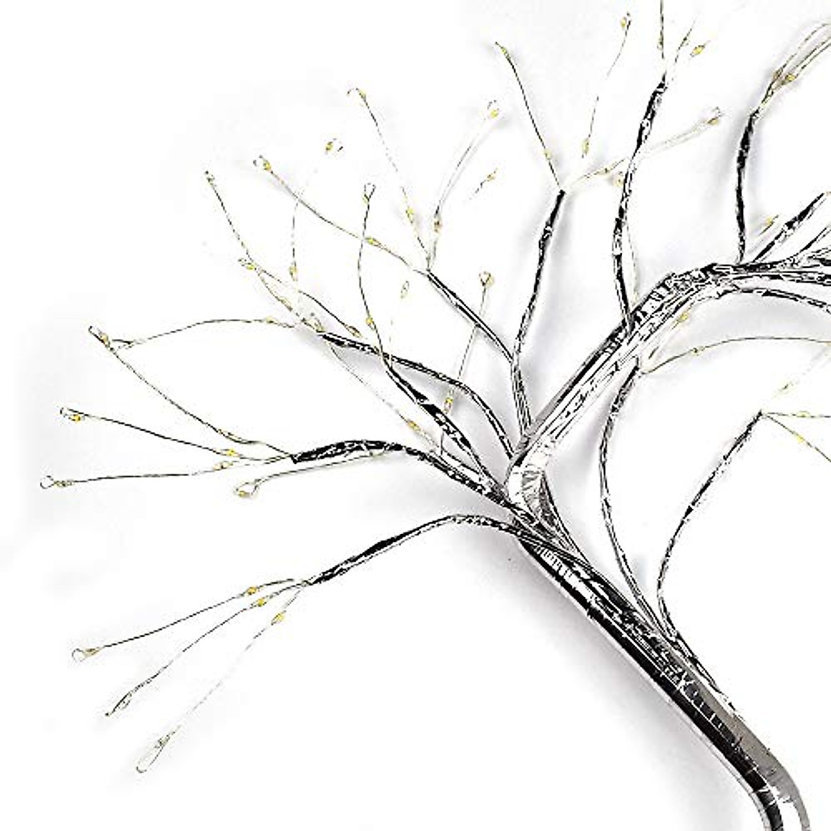 Lake Industries 20" LED Firefly Tree Lights | Bonsai - Bedroom, Desk Top, Table Lamp Decoration | USB/Battery Operated | Touch Switch | DIY Adjustable Branches | Home Party Holiday | Warm Lighting