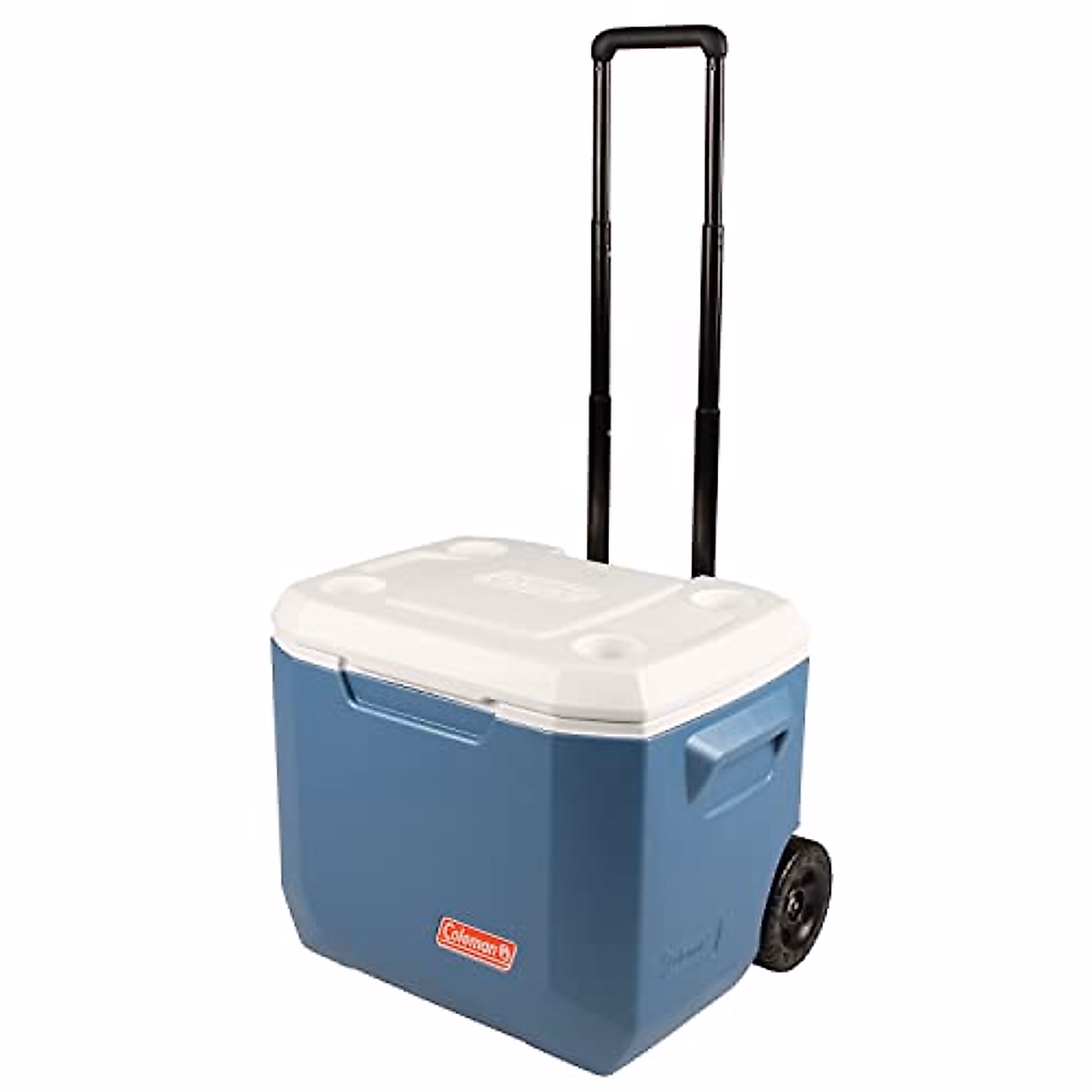 Coleman Portable Cooler with Wheels Xtreme Wheeled Cooler, 50-Quart, Blue/White