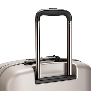 Curiosity Small Metallic 4 Wheeled Rolling Luggage