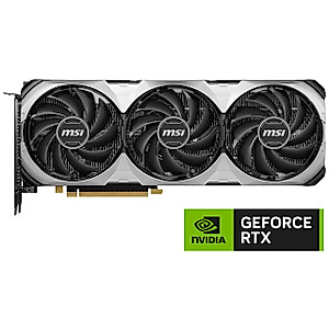 MSI Gaming GeForce RTX 4060 Ti 8GB GDRR6 Extreme Clock: 2580 MHz 128-Bit HDMI/DP Nvlink TORX Fan 4.0 Ada Lovelace Architecture Graphics Card (RTX 4060 Ti Ventus 3X 8G OC)