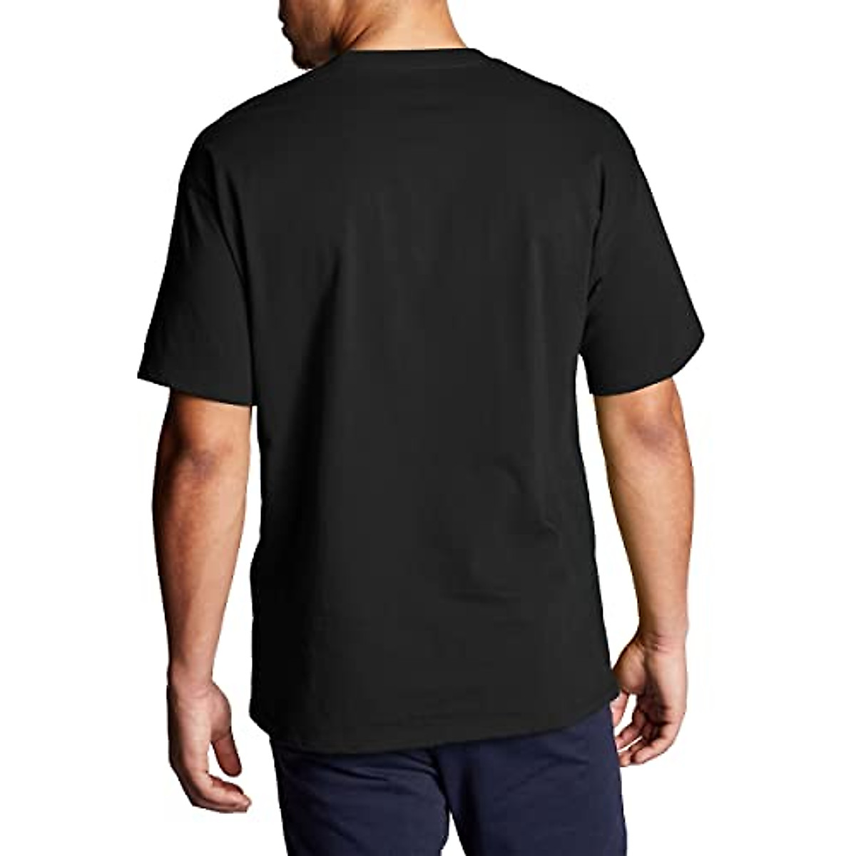 Champion mens Classic T-shirt, Classic Script T Shirt, Black-y06794, X-Large US