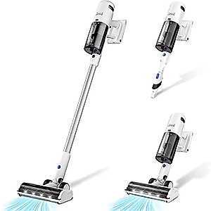 INSE Cordless Vacuum Cleaner, Stick Vacuum with 30Kpa 450W Powerful Suction, Rechargeable Battery Vacuum Up to 60mins Runtime, 6-in-1 Lightweight Vacuum with LED Display for Hard Floor Carpet Pet Hair
