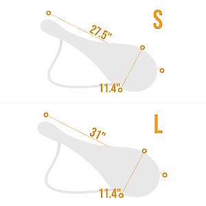 Silfrae Single Tennis Racket Cover Lightweight Padded Tennis Racquet Cover