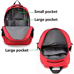 Camoredy First Aid Bag Empty Red Emergency Medical Bag First Responder Trauma Multi-Pocket Traveling Field Trips Camping Essentials (RED-1PCS)