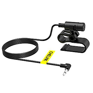 CHELINK 2.5mm Microphone External Portable Assembly for Car Vehicle Head Unit Pioneer DVD GPS, Universal Replacement Bluetooth Mic 2.5mm Jack Cable Enabled Hands Free Calling with Clip Mount(2.5mm)