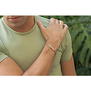 Hawaiian Bracelet by Austaras Jewelry - Sterling Silver Plated Shiny Stainless Steel Adjustable Chain and Hawaiian Surfer Style Hibiscus Flower Charm