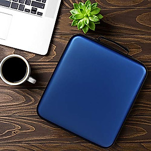 Fansport CD Case 160 Capacity DVD Case Organizer CD/DVD Case, CD Case Storage DVD Organizer Case DVD Booklet CD/DVD Holder Case DVD Book Heavy Duty DVD Case Book Wallet