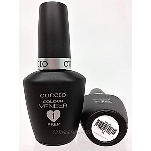 Cuccio Veneer Treatment Pack – Complete LED/UV Gel Polish System, Includes Prep, Fuse, Base, and Top Coat, 13 mL Each