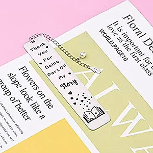 WNPXQNT DHliIQQ Steel Reading Bookmarks,Thank You Appreciation Gift for Women Tassel Men Collea Bookmark for Coworker with