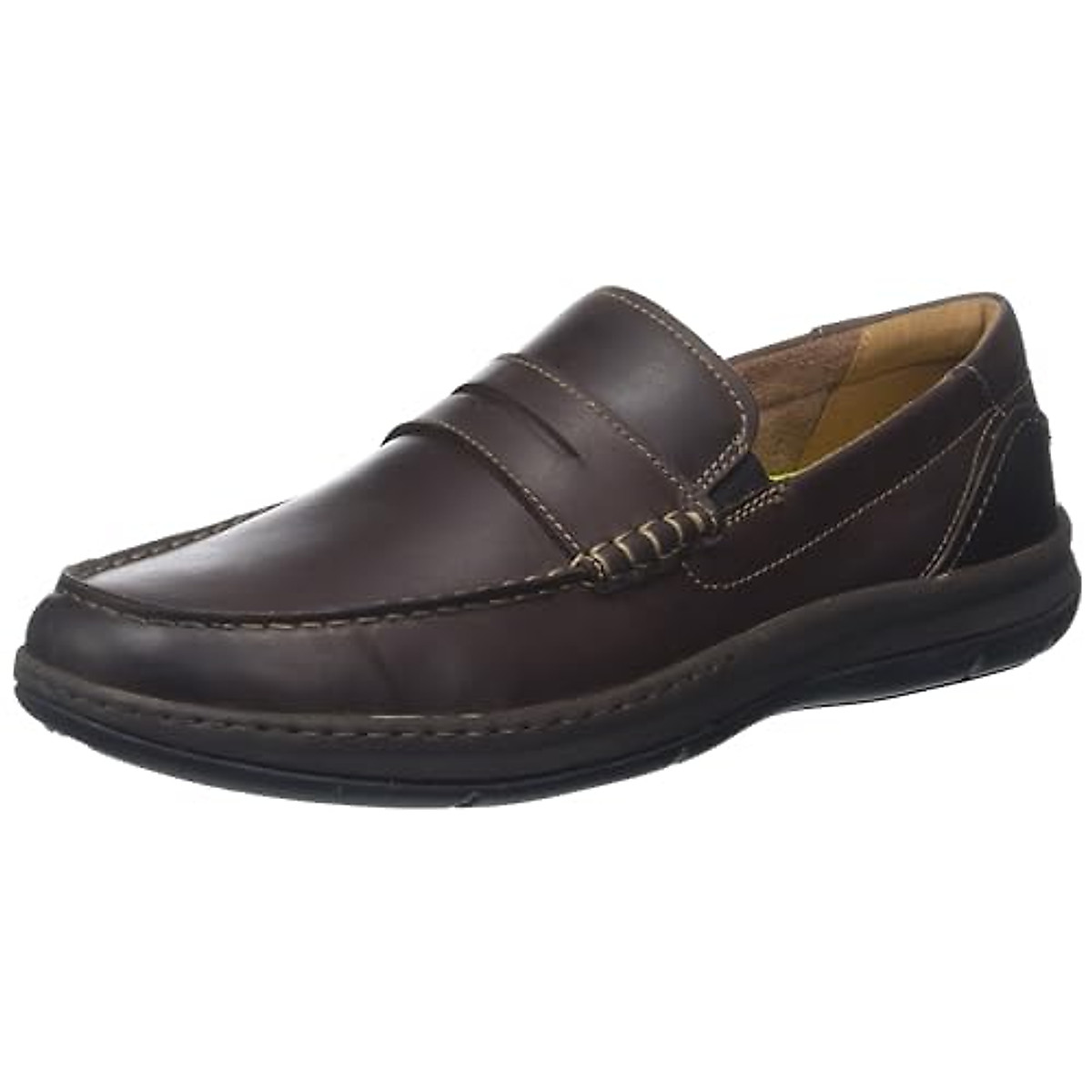 Florsheim Central Moc Toe Penny Leather Brown Crazy Horse 10.5 M (D)