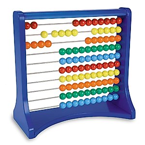 Learning Resources Ten-Row Abacus, Early Math Skills, Addition/Subtraction, Abacus, Abacus for Kids, Math Toys, Ages 5+