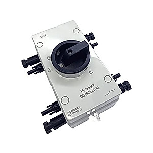 KarlKers IP66 Solar PV DC Quick Disconnect Switch 64 Amp, 1000V Solar Combiner Box, PV Solar Panel Disconnect Switch with Solar Connector for Solar Power System, Off/On-Grid Solar System, RV and Boats