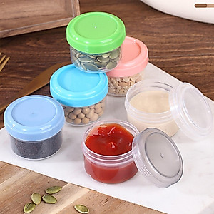 Condiment Containers with Lids Reusable Leakproof Salad Dressing Containers Small Food Storage Cups Leakproof Dipping Sauce Cup Leakproof Dipping Sauce Cup Stackable Salad Dressing Containers