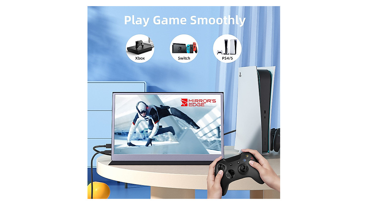 4K Portable Monitor 15.6" | USB-C & Mini HDMI Compatible