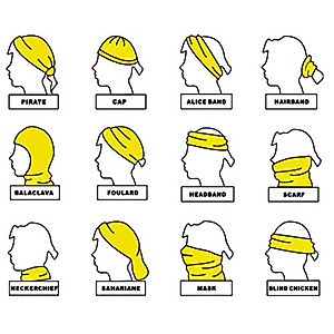 Balanced Co. Michael Scott Seamless Face Mask Bandanas for Dust, Outdoors, Festivals, Sports (TWSS (Blue))