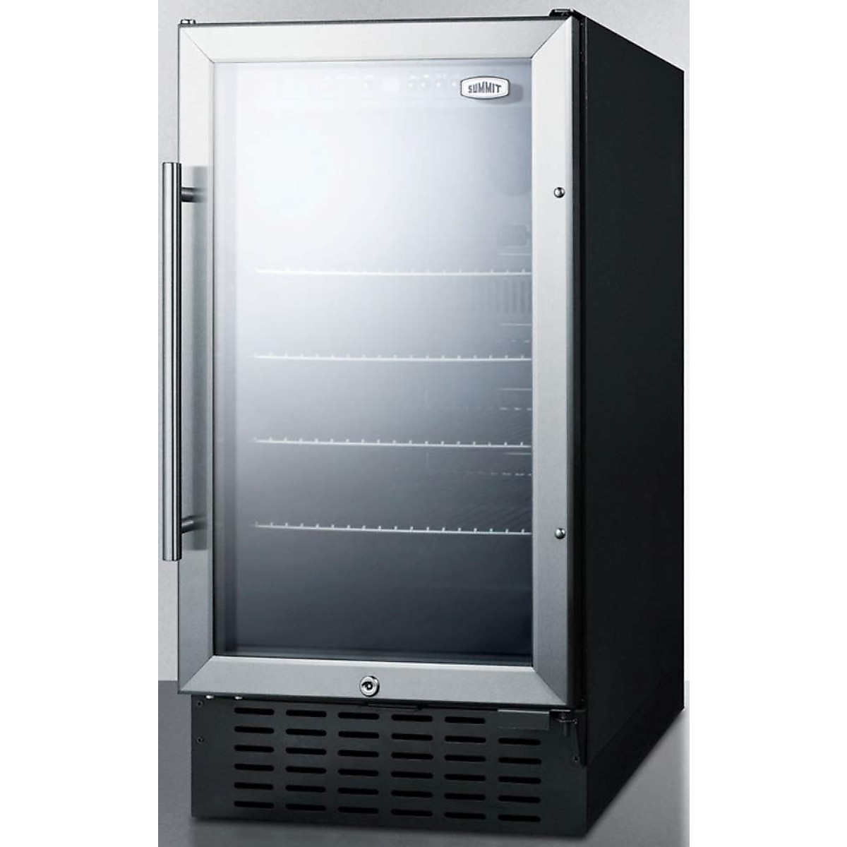 Summit SCR1841BADA Undercounter Beverage Refrigeration, Glass/Black