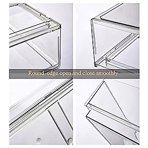 Buildec Fridge Organizer Bin, Pull-Out Refrigerator Drawer Stackable Clear Organizer Freezer Organization Container for Kitchen & Pantry Extra Large