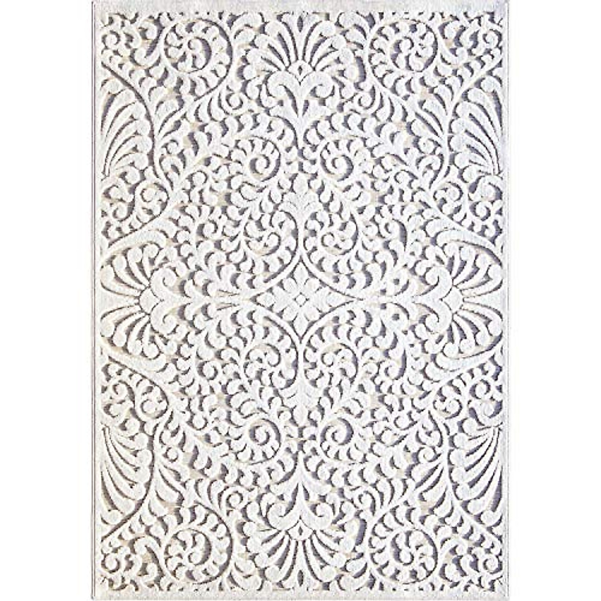 My Texas House by Orian Bluebonnets Area Rug, 3'11" x 5'5", Natural/Driftwood