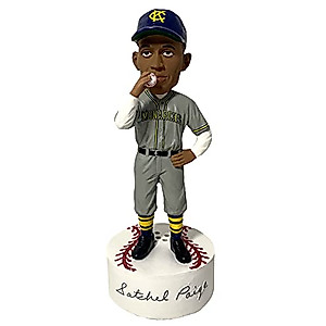 Satchel Paige Kansas City Monarhcs Talking Kissing The Baseball Bobblehead Negro Leagues