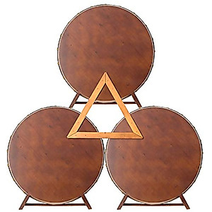 Vintiquewise Wooden Stackable Round Shaped Wine Barrel Wine Rack, 1 Rack