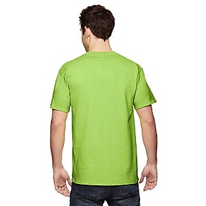 Fruit of the Loom 5 oz, 100% Heavy Cotton HD T-Shirt, Medium, NEON Green