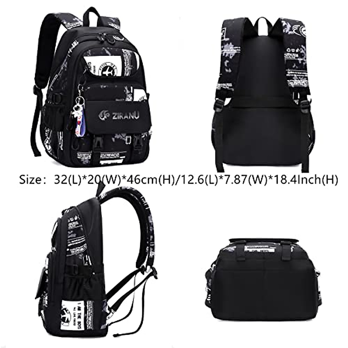 Mfikaryi Large capacity Kids Elementary School Backpack Primary Students Bookbag Knapsack for Boys