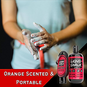 PowerGrip Liquid Chalk - Ultimate Grip Enhancer for Gym, Weightlifting, Climbing & Powerlifting - Long-Lasting Gymnastics Chalk for Rock Climbing, Cheer, and Lifting - Superior Hold, No Mess