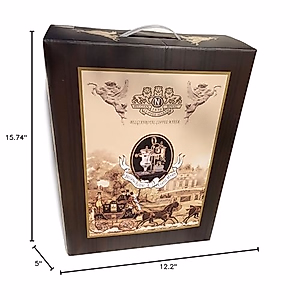 Nispira Belgium Royal Family Balance Syphon Unique Gravity Vintage Coffee Maker Vacuum Brewing System Gold 500 ml