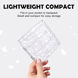 DLseego Clear Crystal Game Card Case For Regular Switch / Lite / OLED, 11 Slots Game Cards Holder 2 SD Card Slots, Sparkle Portable Game Card Storage Cartridge Box with 2PCS Diamond Thumb Grips