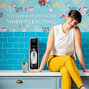 SodaStream Jet Sparkling Water Maker, Kit w/60l Cylinder, Silver