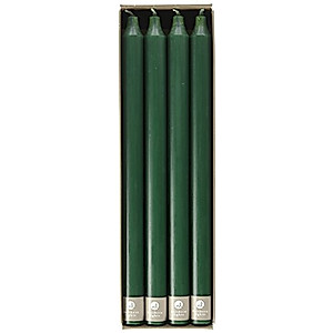 Northern Lights Candles Nlc Premium Tapers 12Pc Hunter Green 12 Inch
