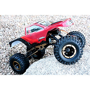 Redcat Racing Everest-10 Electric Rock Crawler with Waterproof Electronics, 2.4Ghz Radio Control (1/10 Scale), Red/Black