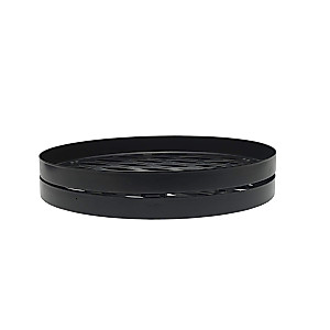 Gourmet Basics by Mikasa Haven 2-Tier Lazy Susan, Black