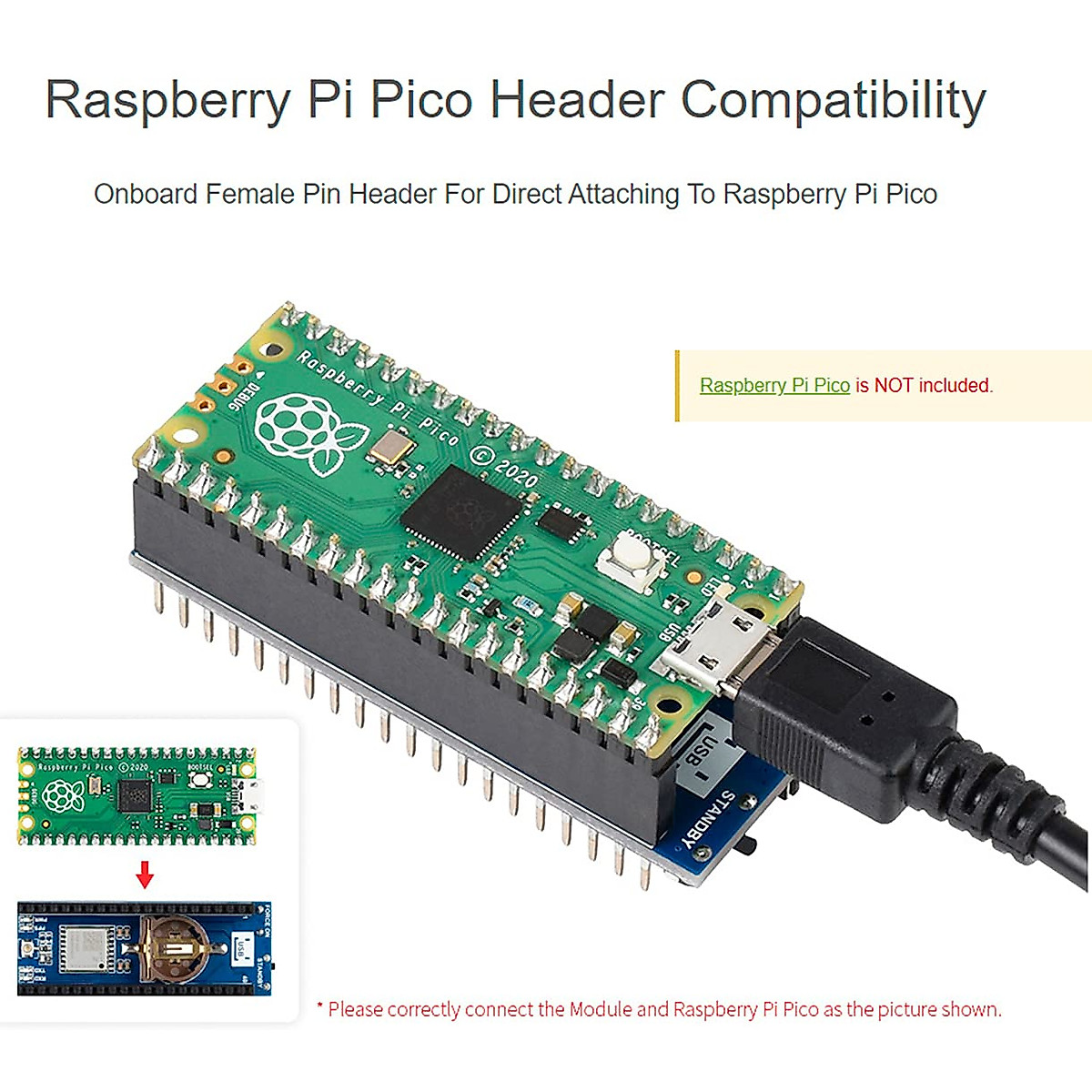 Bicool L76B GNSS Module for Raspberry Pi Pico, Support Multi Satellite Systems GPS, BDS, and QZSS