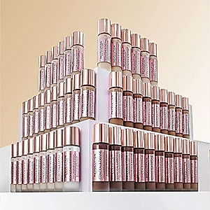 Makeup Revolution Conceal and Define Foundation, Full Coverage & Matte Finish, F6 for Light/Medium Skin Tones, Vegan & Cruelty-Free, 0.7 Fl Oz