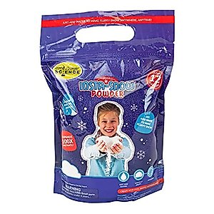 Steve Spangler Science Insta-Snow Powder, STEM Activity for School and Homeschool Activities, Fun & Safe Science Kits, Kids Make Fluffy Snow In Seconds, Top Sensory Toy For Classrooms, 14 oz
