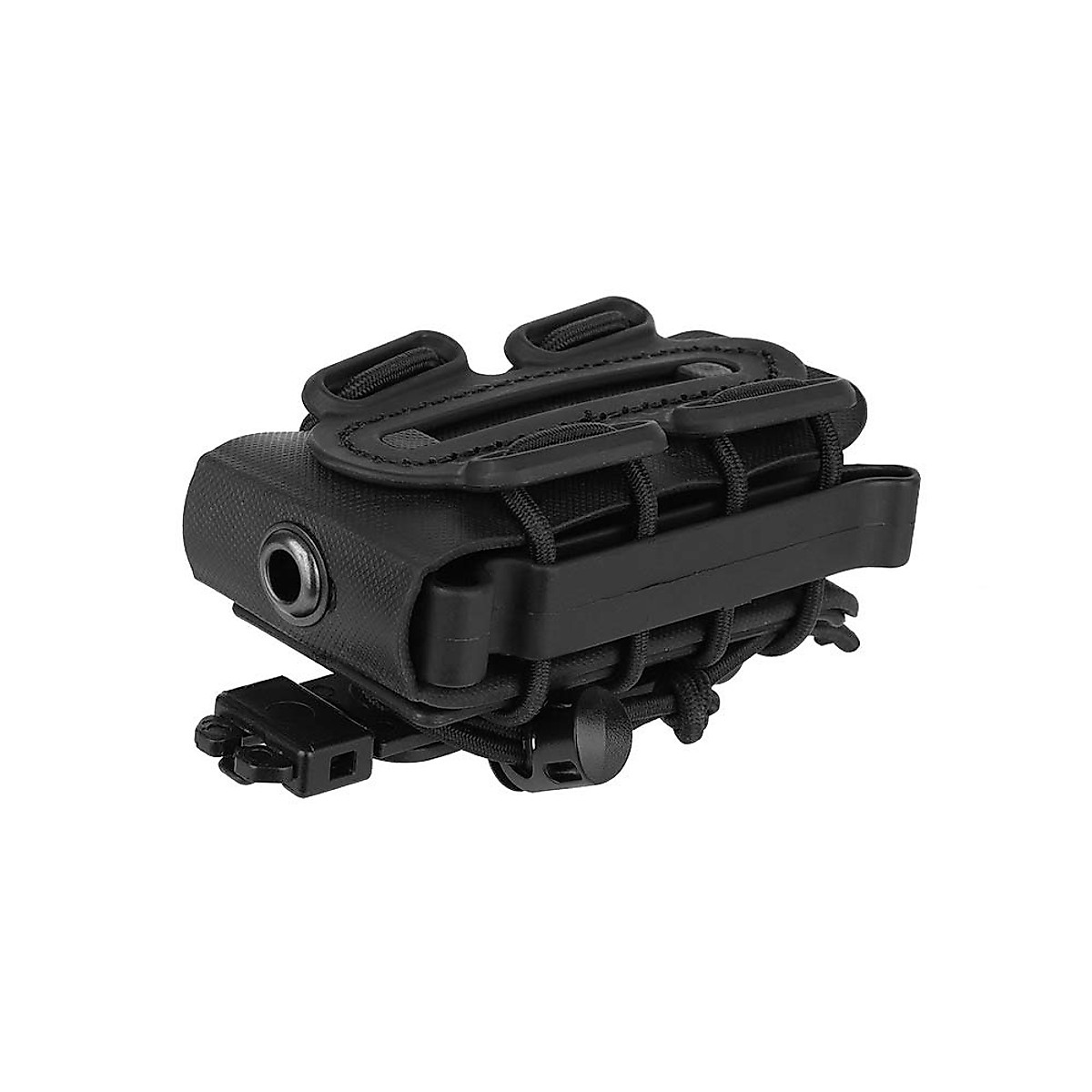 KRYDEX 9mm Mag Pouch Softshell Pistol Pouch Tactical Magazine Carrier Short (Black)