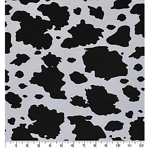 Cow Print Novelty Cotton Fabric Precut - One Yard