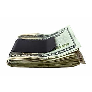 TUCK GEAR Black Money Clip for Men with Reinforced Bill and Card Holder Strength, Large Capacity Storage, Slim Front Pocket Minimalist Carry, Travel Friendly