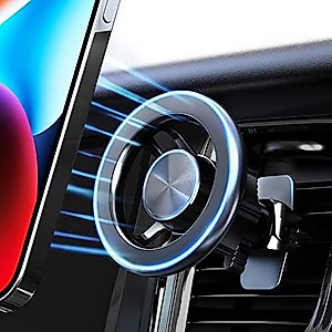 Power Theory Magnetic Phone Holder for Car, MagSafe Compatible, Easy Install, Vent and Dash Mount, One Hand, Secure, Portrait or Landscape, [iPhone 14 Pro Max/14 Pro /14/14 Plus, iPhone 13/12 Series]