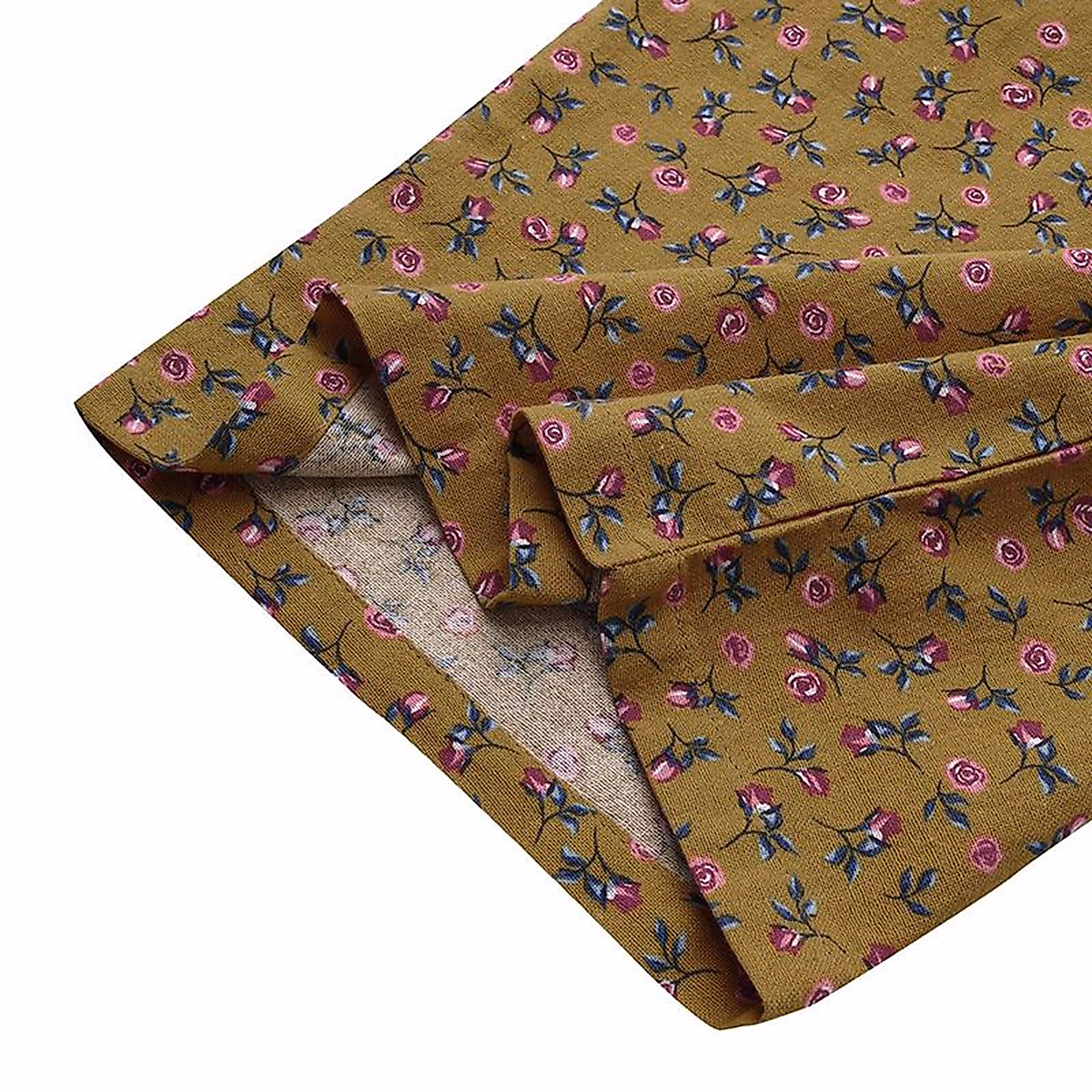 Padaleks Women's Summer Vintage Floral Print Jumpsuits Sleeveless Overalls Romper Boho Baggy Long Pants w/Pocket