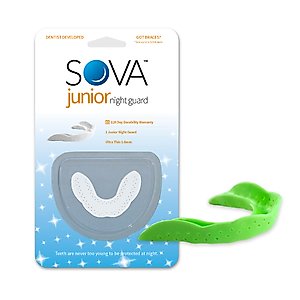 SOVA Junior Night Guard, Spring Green - 1.6mm Thin - Custom-Molded Fit - Protects Against Nighttime Teeth Grinding & Clenching - FSA/HSA Eligible - Odor & Taste Free - Remoldable Up to 20 Times