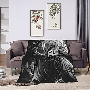 Halloween Horror Movie Blanket,Ultra-Soft Throw Blanket Air Conditioner Sofa Warm Blanket,Micro Fleece Light Weight Blanket50 x40