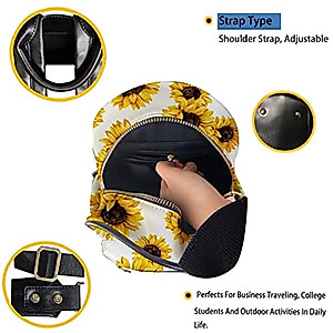 Youngerbaby Blue Dragonfly Print Women Backpack Purse PU Leather Ladies Shoulder Bags Rucksack Zipper Pocket Double Strap Handbags Anti-theft Satchels