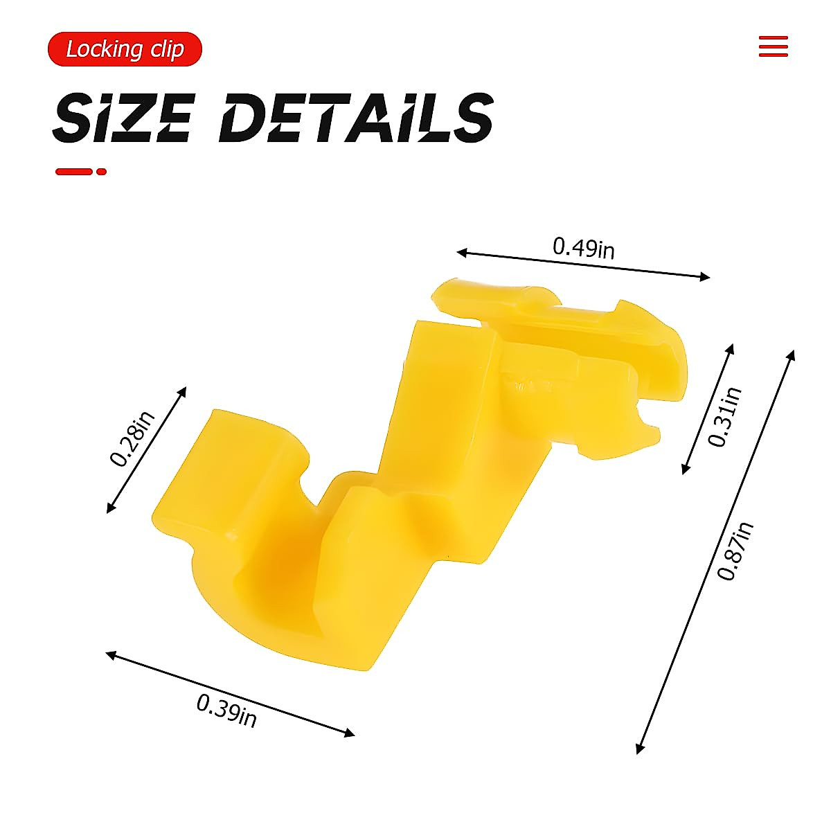 BELOMI 5 Pair Tailgate Handle Door Lock Rod Clips, 5 mm Rod Size Tailgate Handle Rod Clip Replacement, Replace OEM Number: 69293-12030 69293-12040, Compatible with MR2, RAV4 and More Vehicles