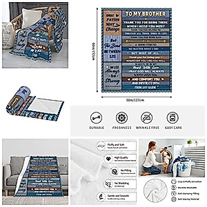 Tsefiwo Gifts for Brother Father's Day Brother Gifts Big Brother Gifts Birthday Gifts for Brother from Sister Best Brother Gifts from Sister Big Brother Gifts Graduation Gifts Throw Blanket 60x50 Inch