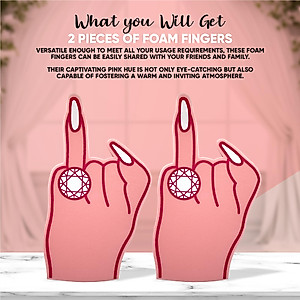 Sneaky Booze XL Engaged Foam Ring Finger Bachelorette Party Bash For Bride To Be Engagement Party Bridal Shower Bridesmaid Tribe Favors Perfect Wedding Accessories Photo Prop 2 Pack