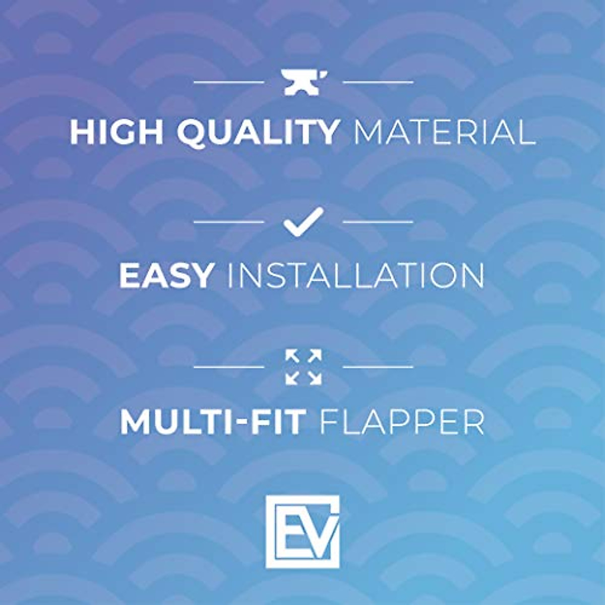 Essential Values 3-Inch Toto Toilet Flapper Replacement - Rubber Toilet Tank Flapper with Chain and Hook, Aftermarket Toilet Flapper for G-Max, Thu499s, Thu331s, Thu175s & 2021bp Toto Toilet Models