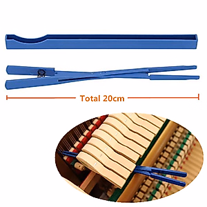 Ecloud Shop Piano Tuning Kit 16pcs Tuning Tool Set Professional Tuning Wrench Hammer Mute Tweezers Fork Screwdriver Belt Clip for Beginners and Professionals